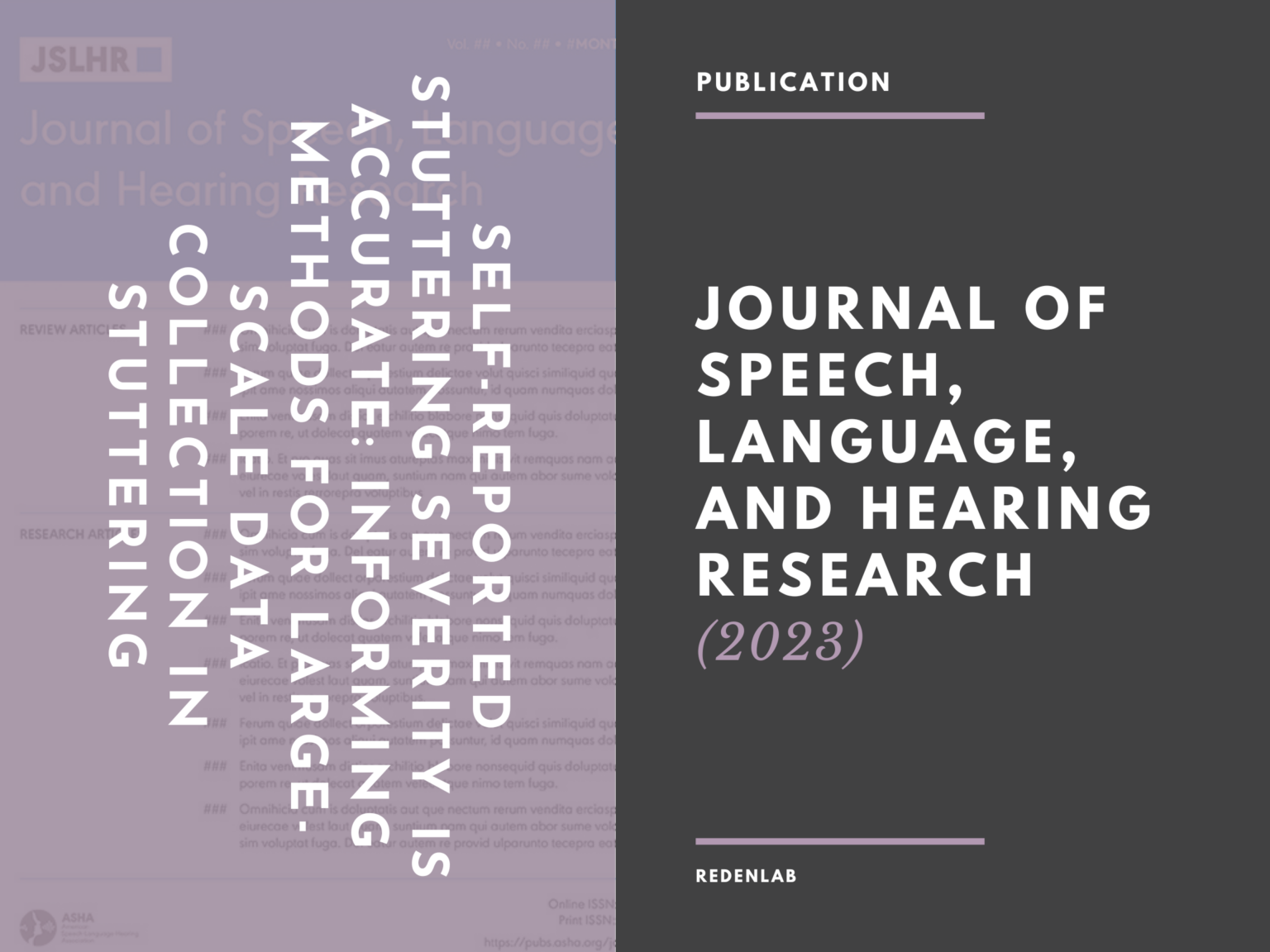 Self-reported stuttering severity is accurate: informing methods for ...