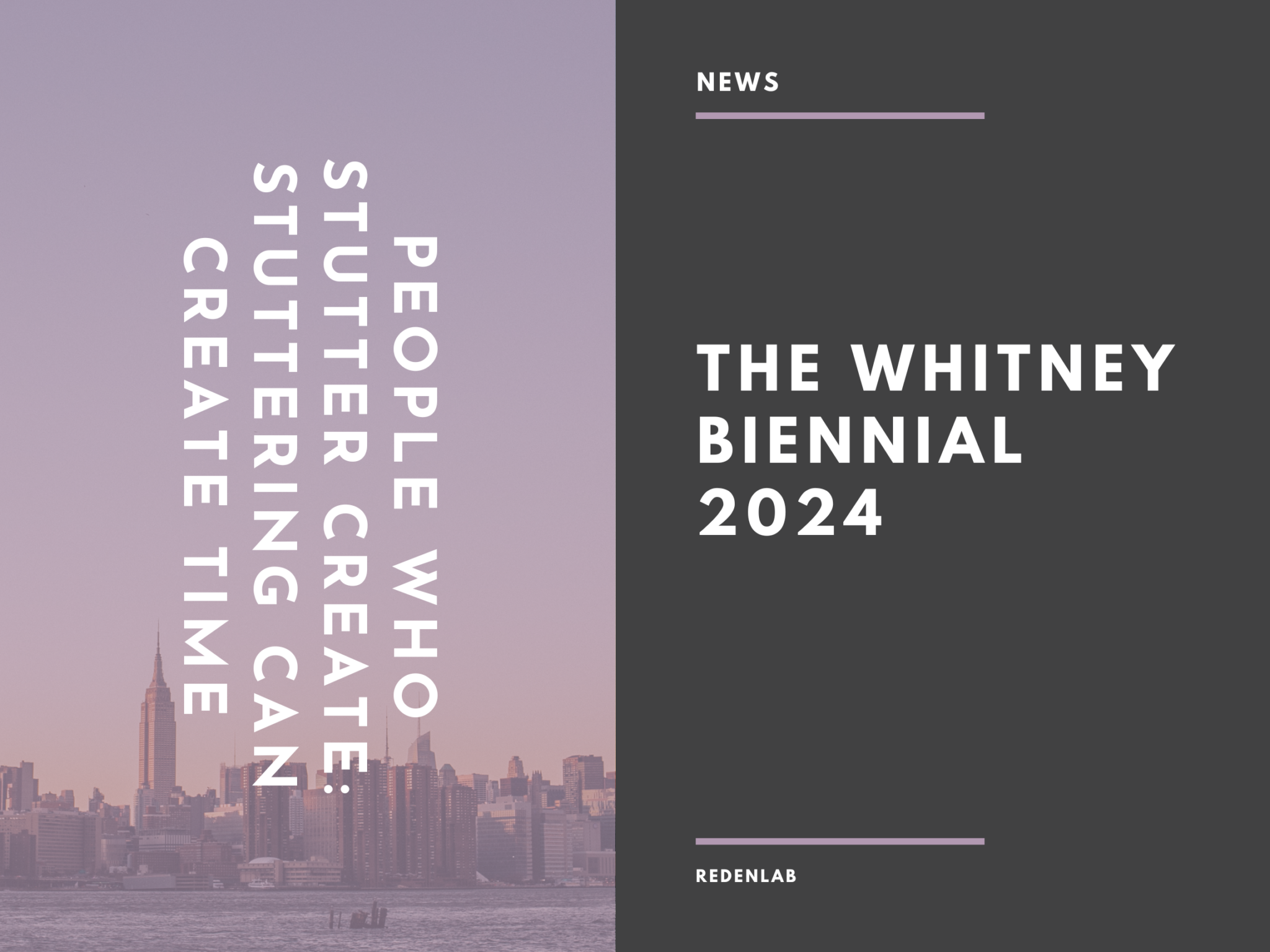 People Who Stutter Create (PWSC) presents "Stuttering Can Create Time ...